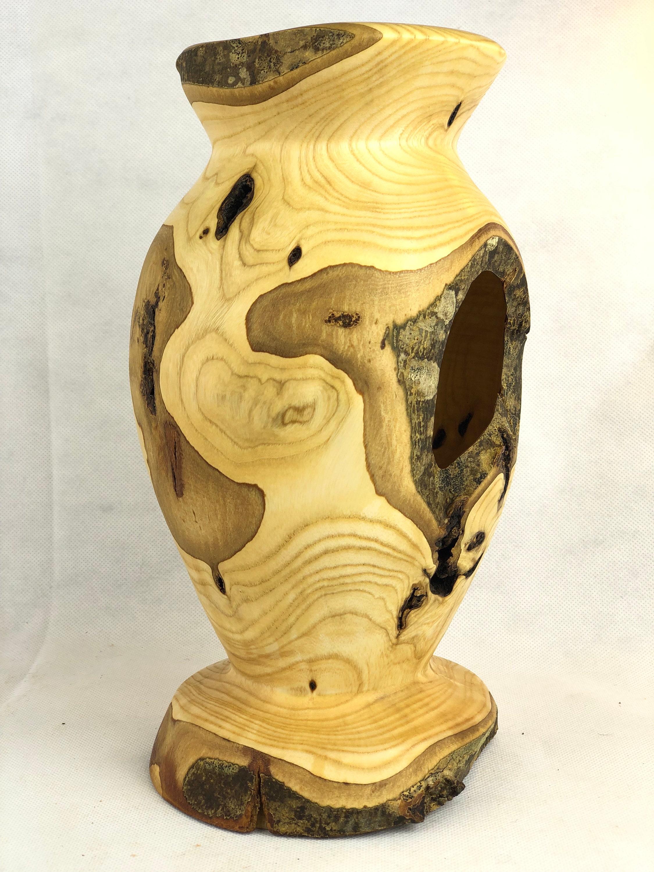 Carbis Bay Cankered Ash No. 2 Turned Large Wooden Vase Hand - Etsy UK