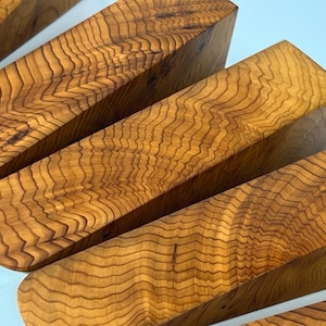 Solid English Yew Door Wedge Stop Wood Wooden Handmade Tree - Etsy