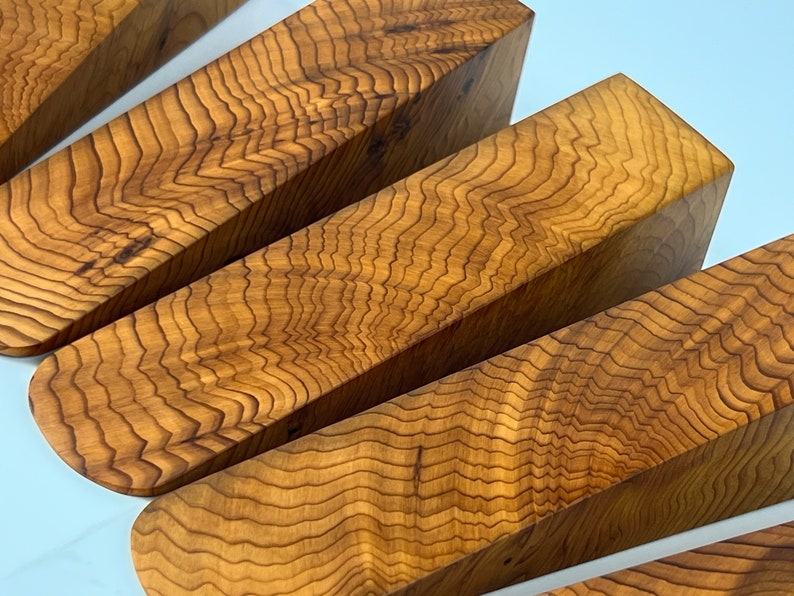Solid English Yew Door Wedge Stop Wood Wooden Handmade Tree - Etsy