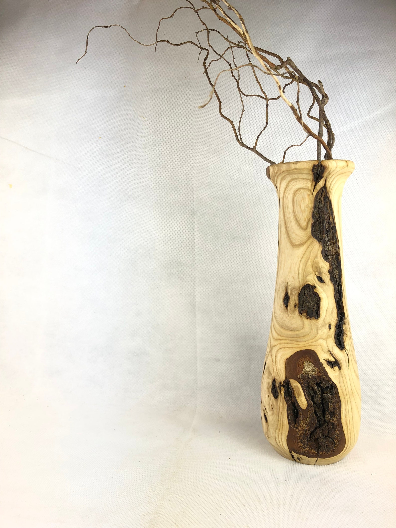 Carbis Bay Cankered Ash No. 1 Turned Large Wooden Vase Hand - Etsy UK