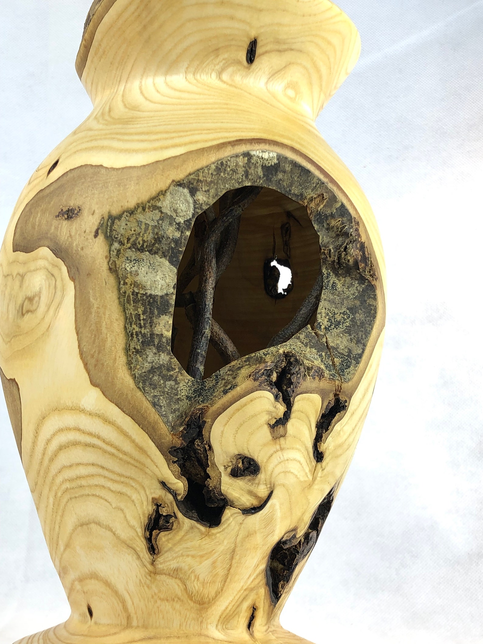 Carbis Bay Cankered Ash No. 2 Turned Large Wooden Vase Hand | Etsy