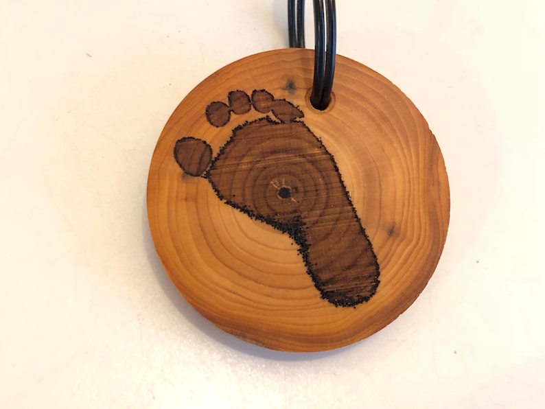 Custom Personalised branded logo Keyring Handmade reclaimed | Etsy