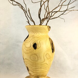 Carbis Bay Cankered Ash No. 2 Turned Large Wooden Vase Hand Turned Wood ...