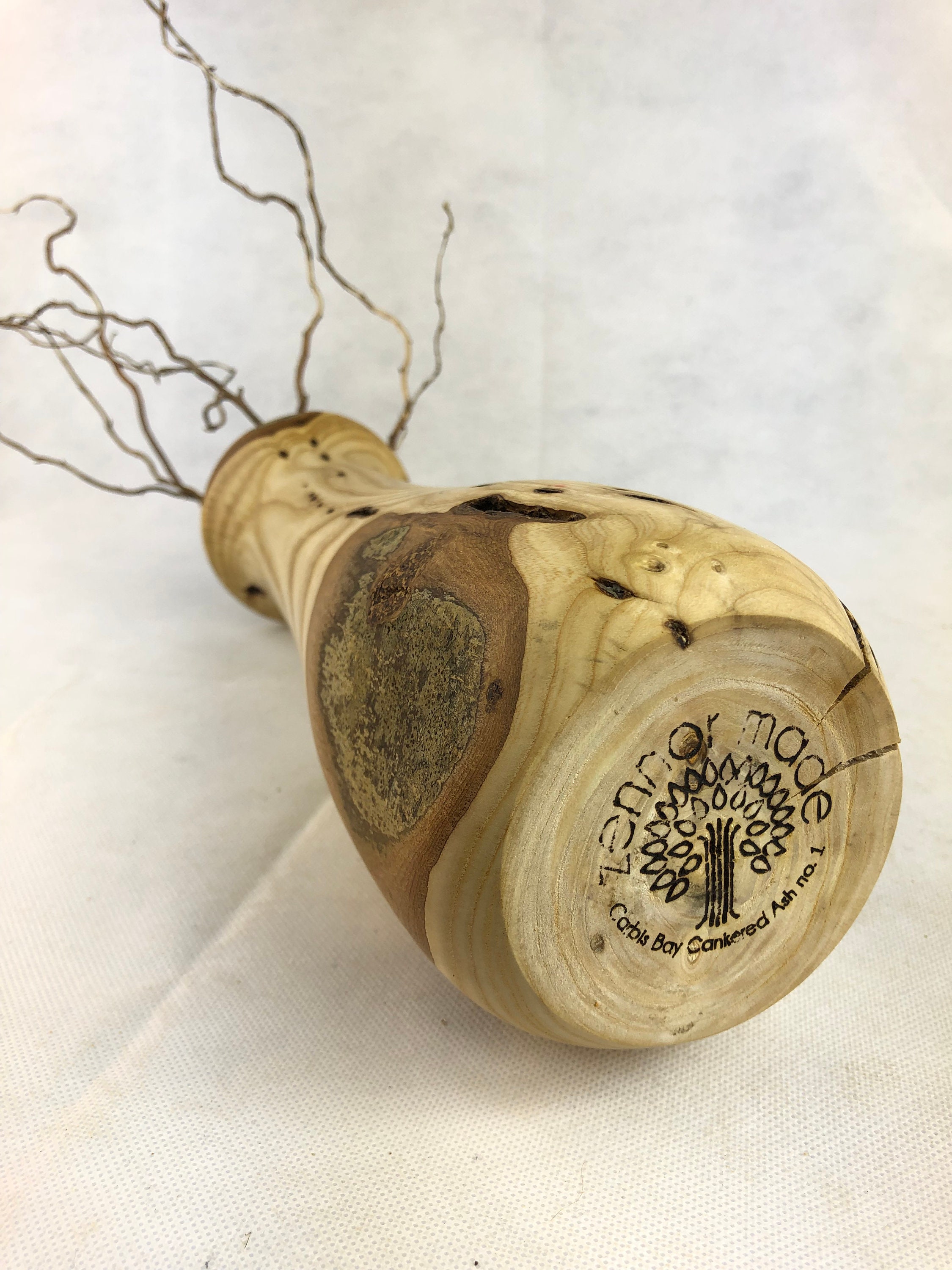 Carbis Bay Cankered Ash No. 1 Turned Large Wooden Vase Hand - Etsy UK