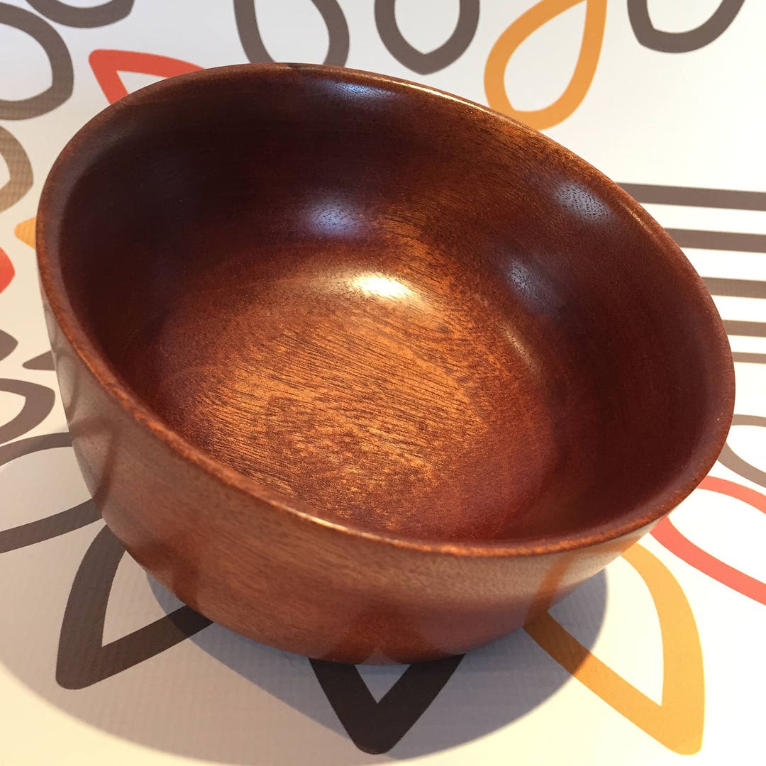 Sapele Hand Made Cornish Wood Bowl Turned by Zennor Made Hardwood - Etsy