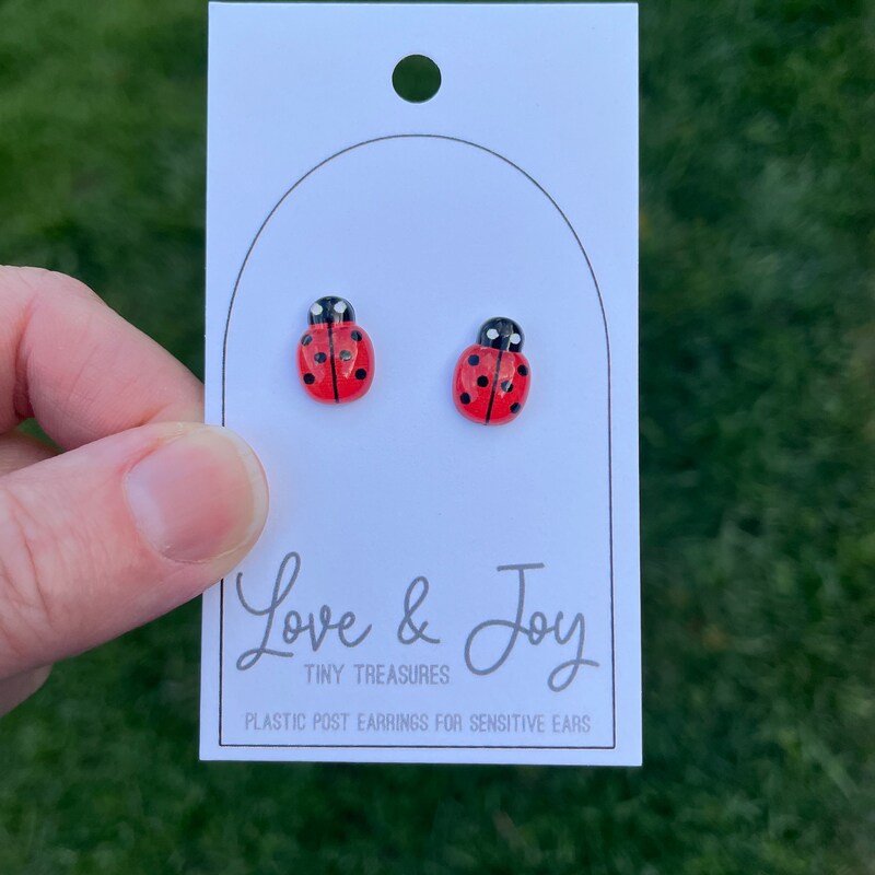 Ladybug Earrings - Etsy