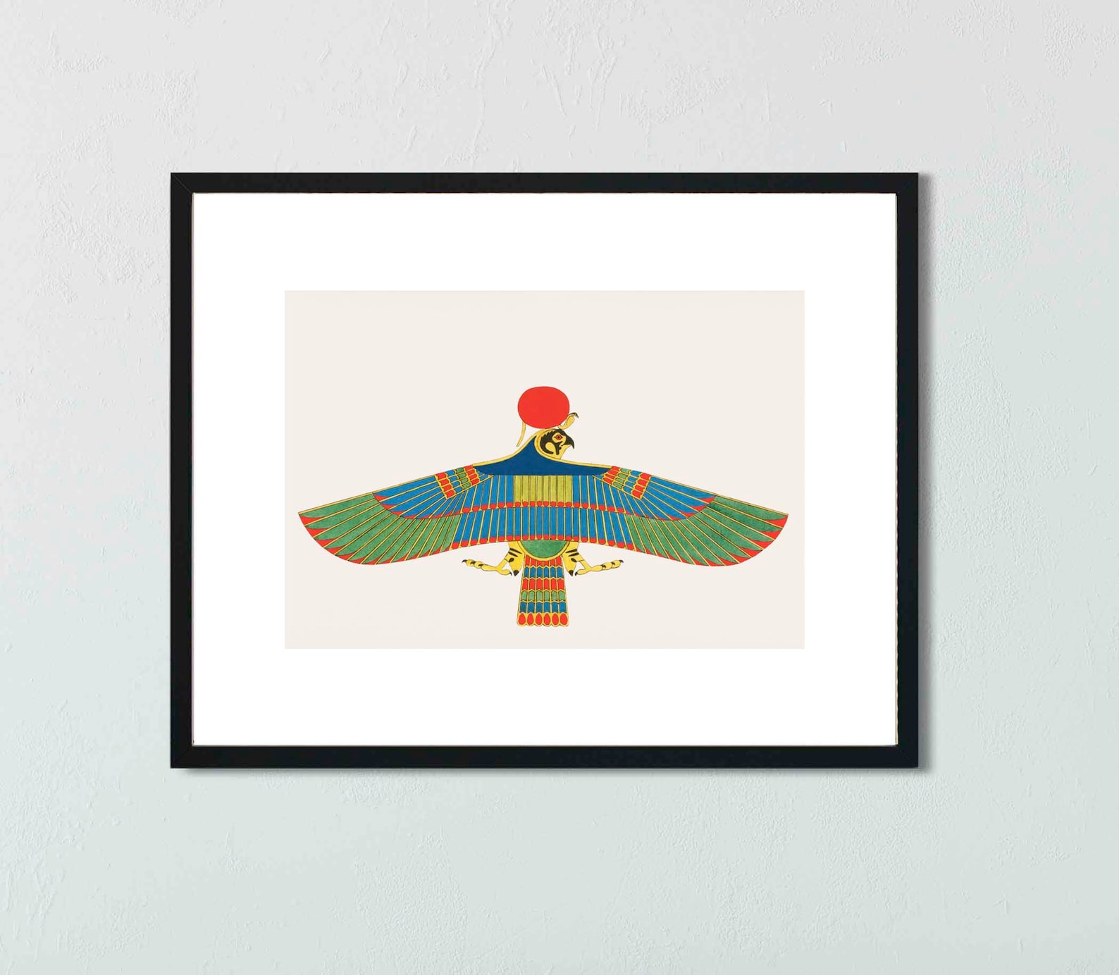 Egyptian Print Hawk Print Egyptian Sun God Ancient Egypt | Etsy