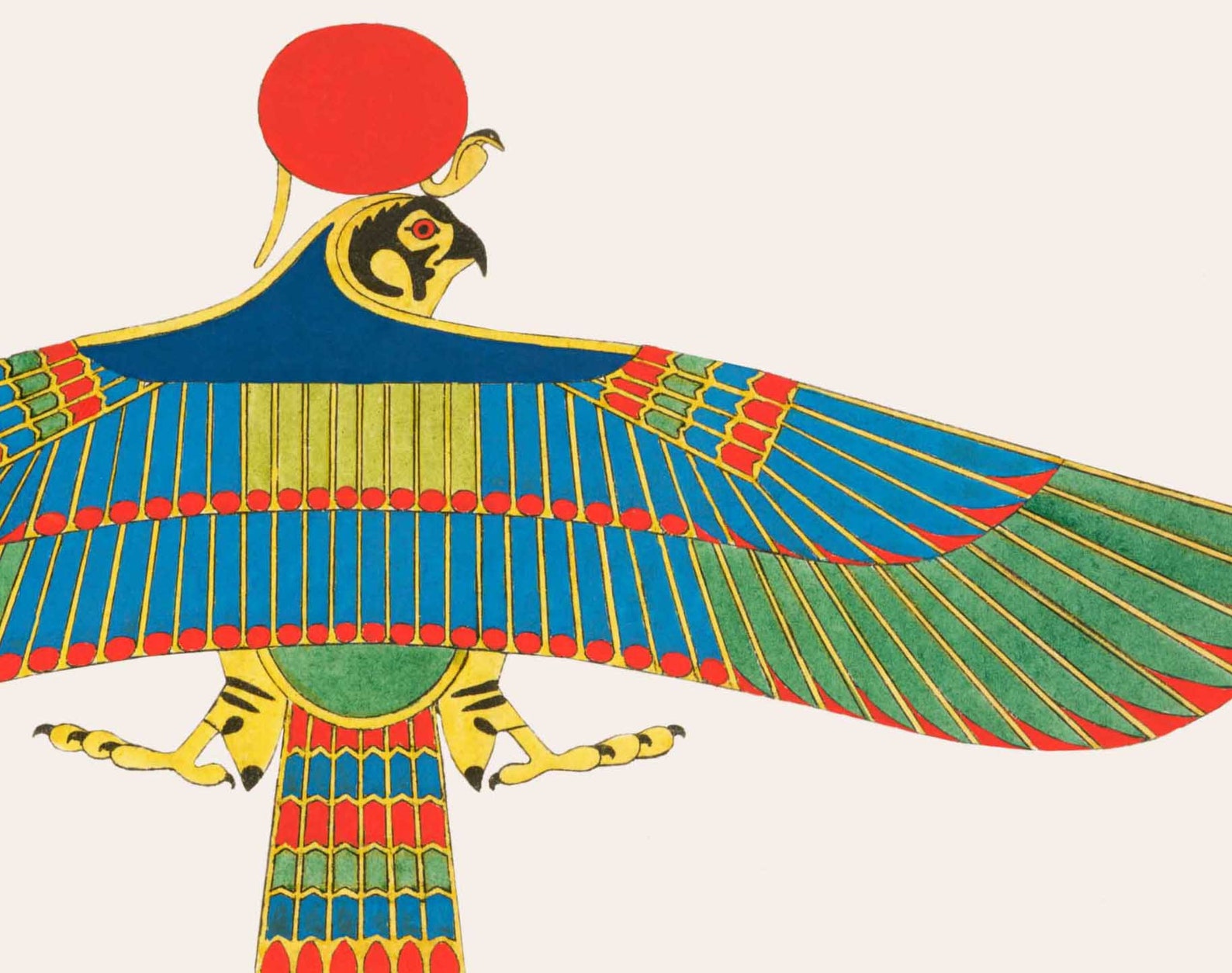 Egyptian Print Hawk Print Egyptian Sun God Ancient Egypt | Etsy