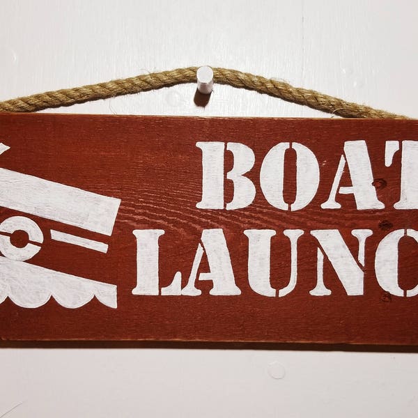 Boat Launch Sign - Etsy