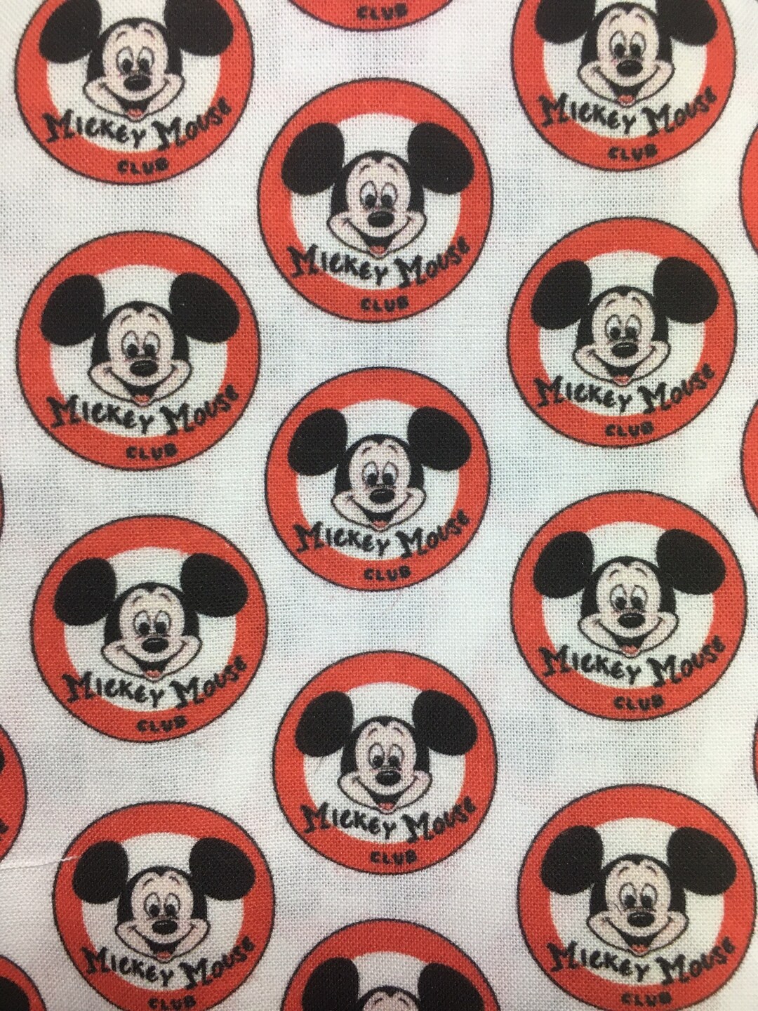 Disney Mickey Mouse Club Face Mask Cotton Cloth With Ties or Ear ...