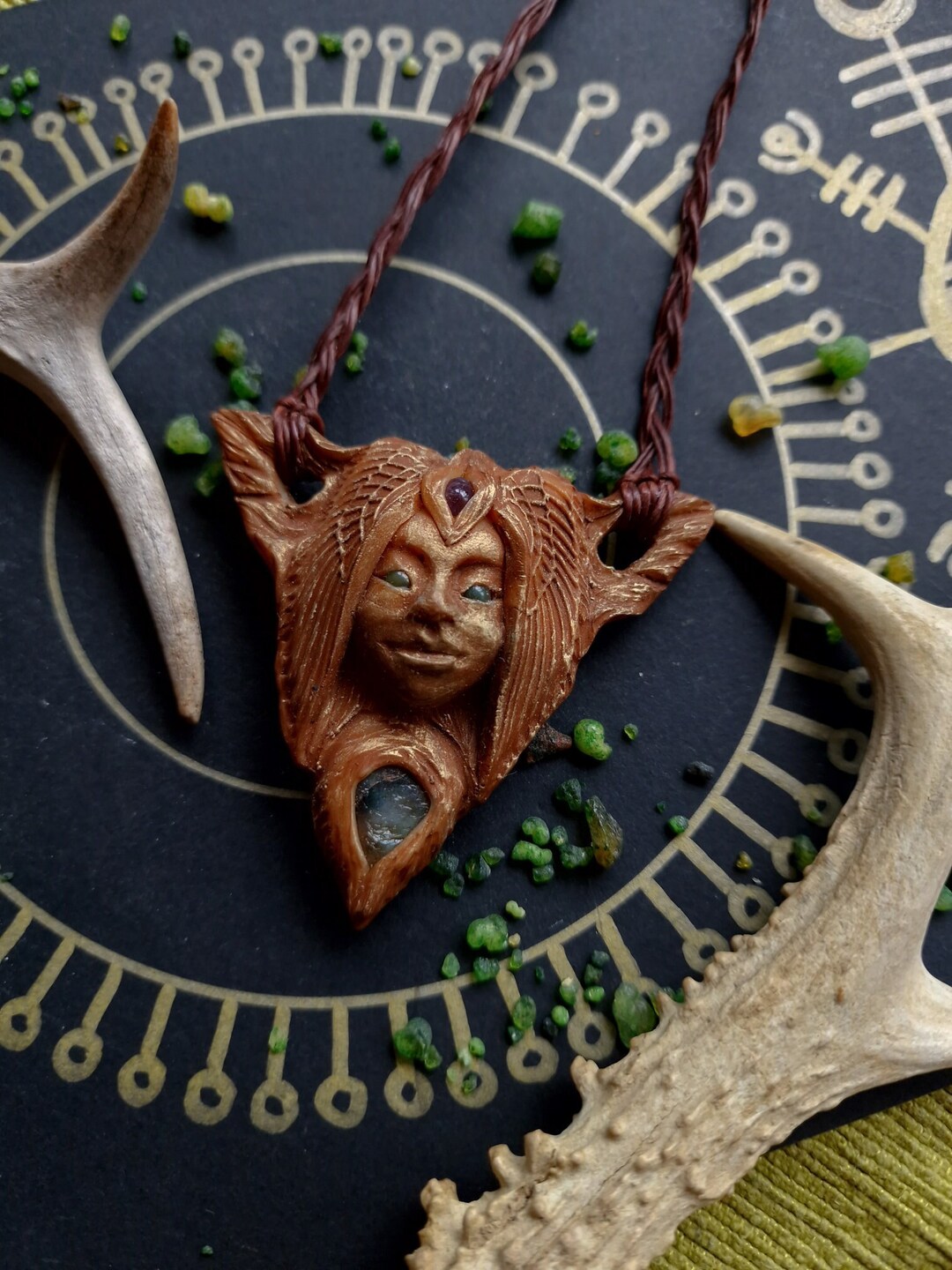 Winged Goddess Bird Sculpture Spirit of the Witch Queen, Isis, Nephtys ...