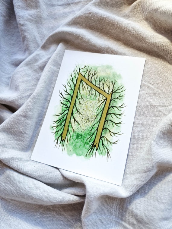 Norse Elder Futhark Rune Ur / Uruz Art Print - Etsy