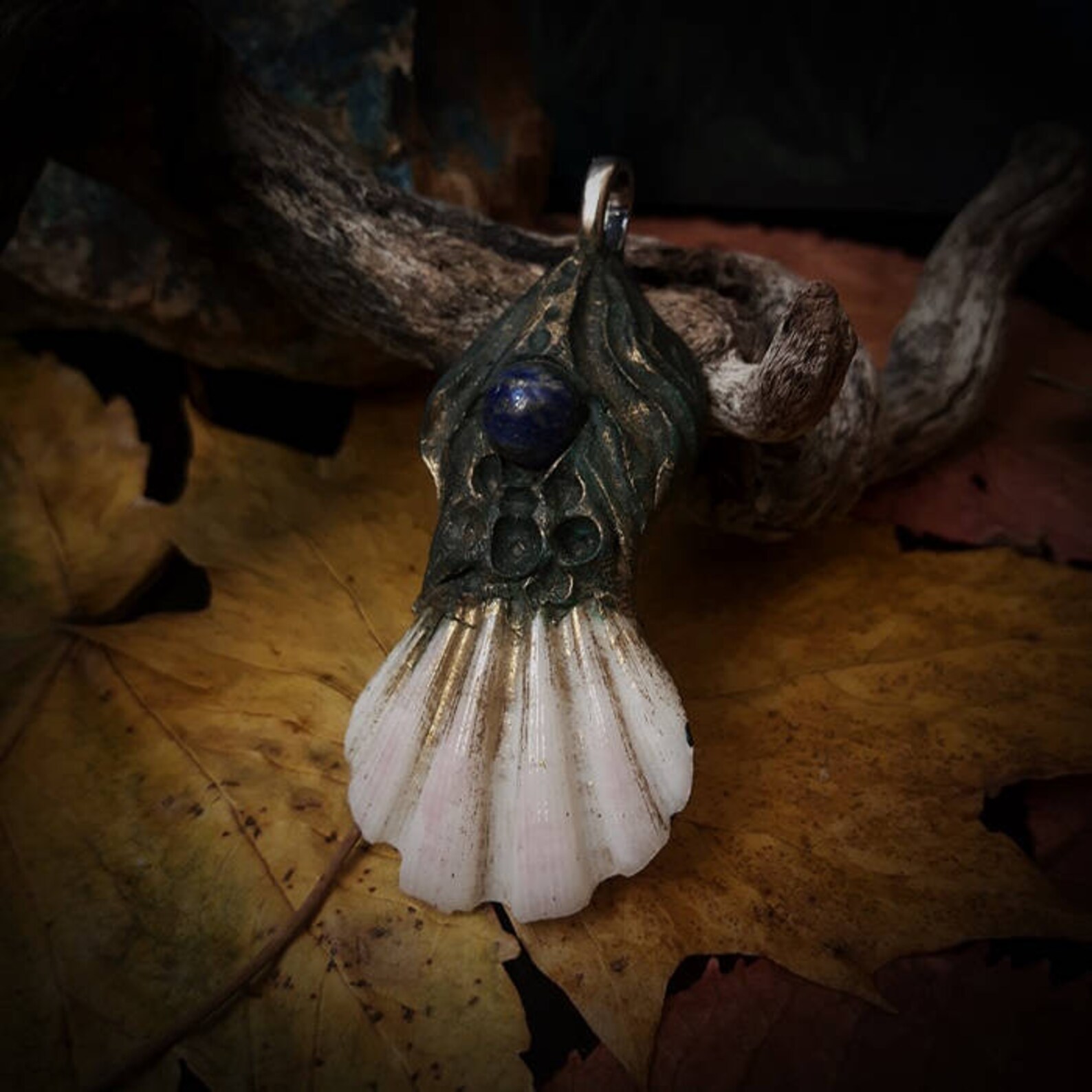 Sea Witch Amulet With Lapis Lazuli Handmade Crystal Pendant - Etsy