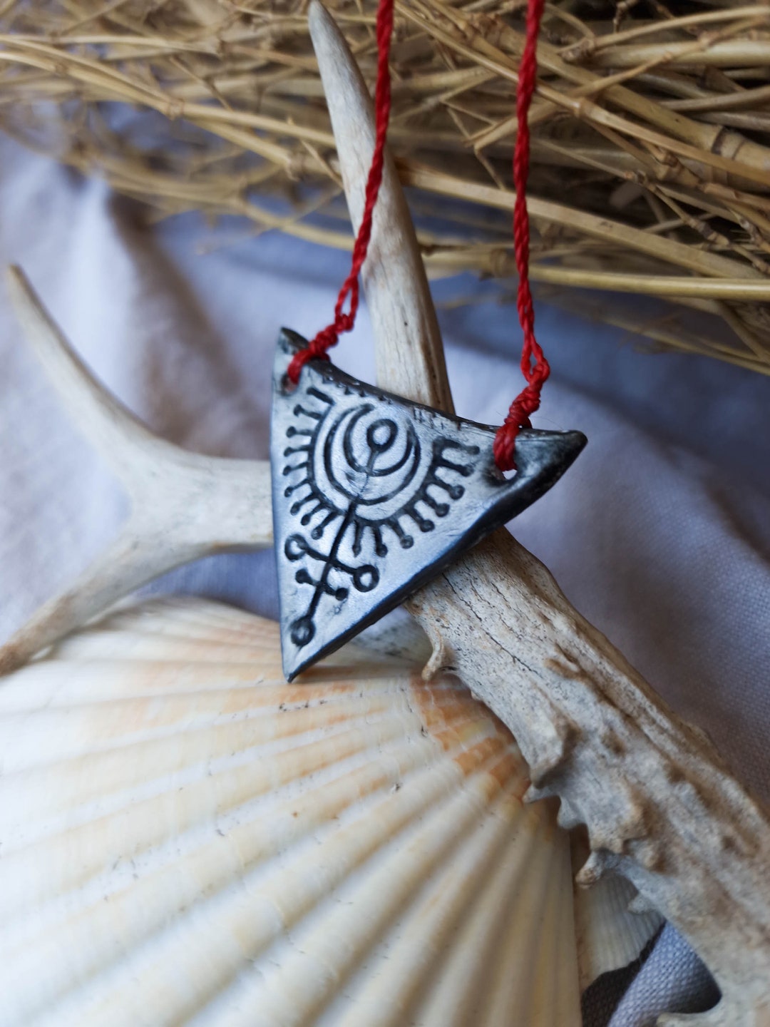 Shamanic Winged Moon and Sun Protection Amulet - Etsy
