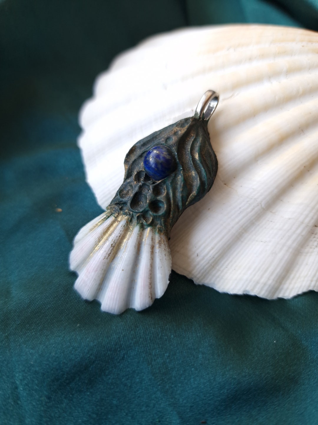 Sea Witch Amulet With Lapis Lazuli Handmade Crystal Pendant - Etsy