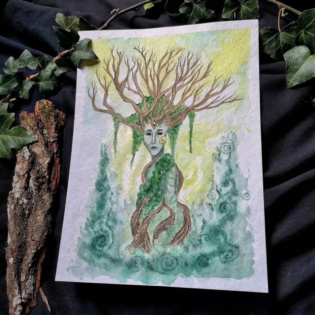 Queen of the Forest Muma Paduri Art Print / Mother Earth - Etsy UK