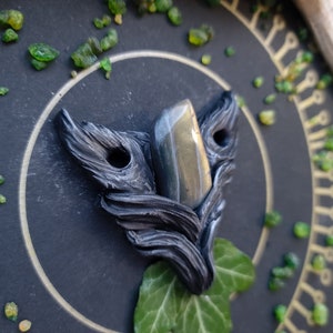 Crystal Fire Witch Amulet, Eye of the Dark Goddess, Hekate, Isis ...