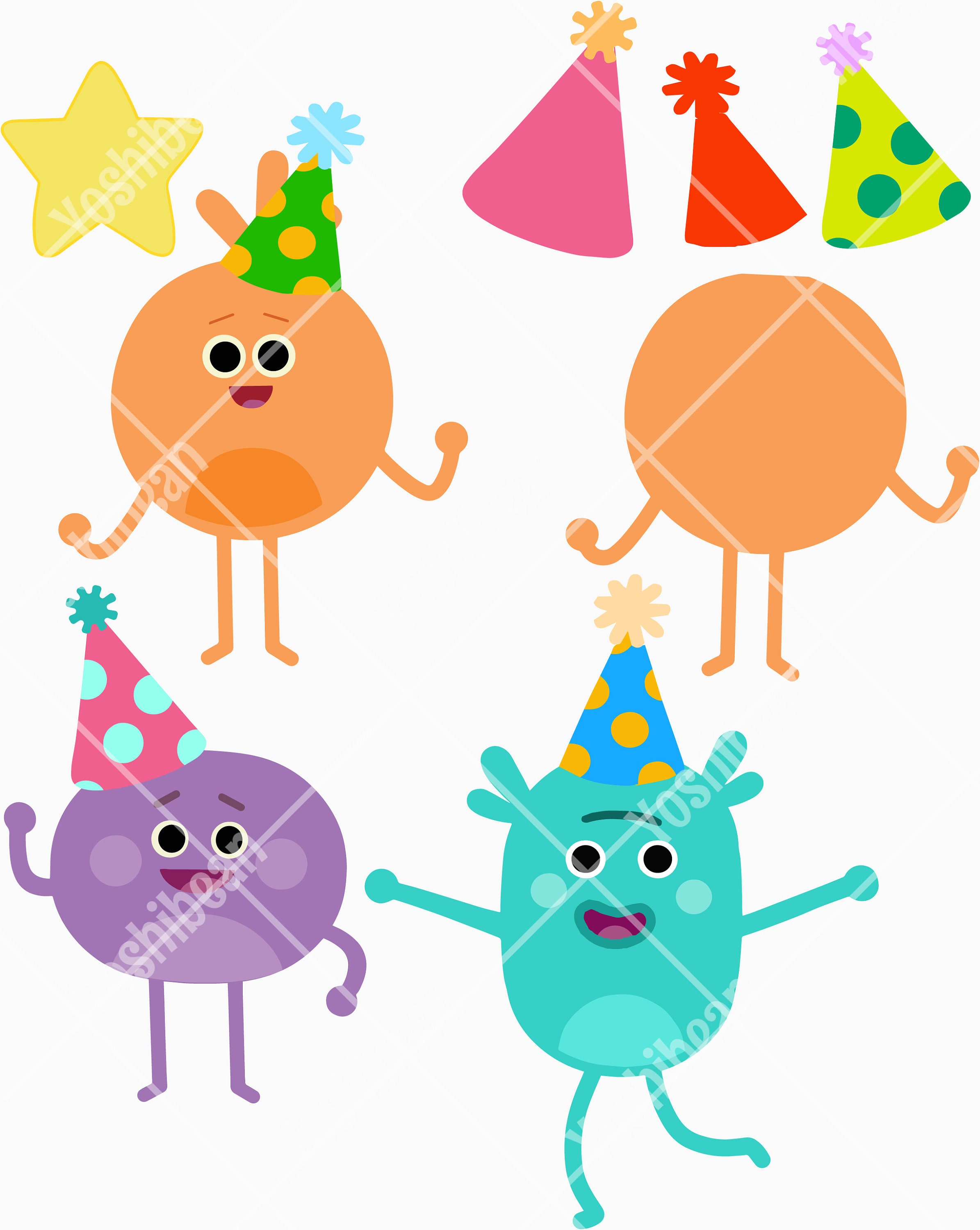 Bumble Nums Party Characters - Etsy