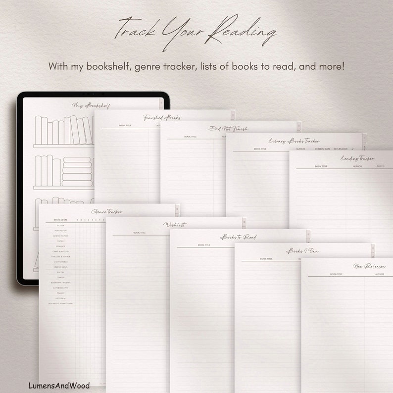 Digital Reading Magazine 2024 | Minimalist Reusable Boho Reading ...