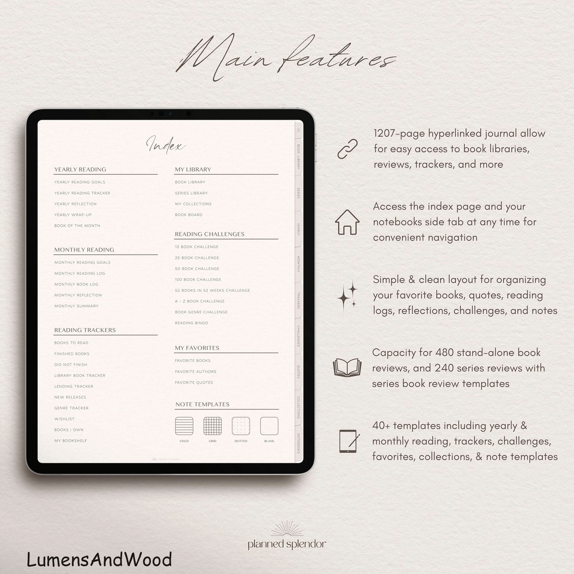 Digital Reading Magazine 2024 | Minimalist Reusable Boho Reading ...