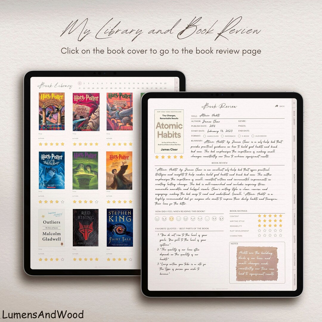 Digital Reading Magazine 2024 | Minimalist Reusable Boho Reading ...