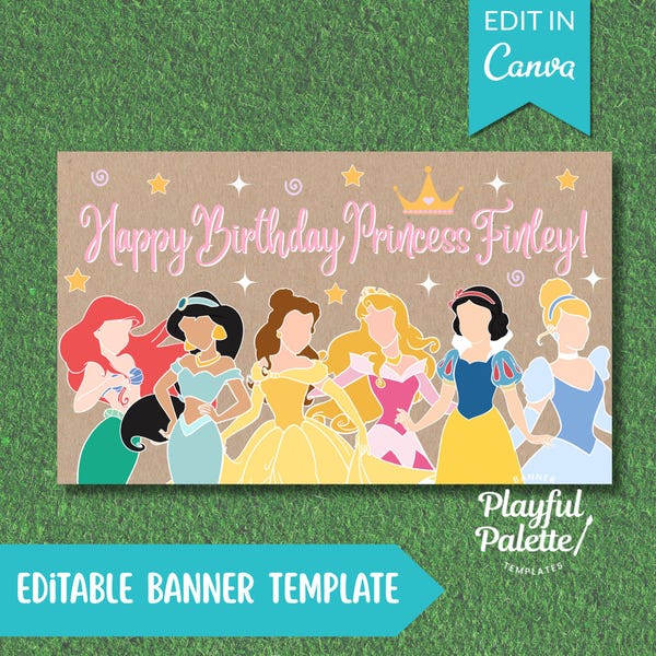 Princess Banners - Etsy