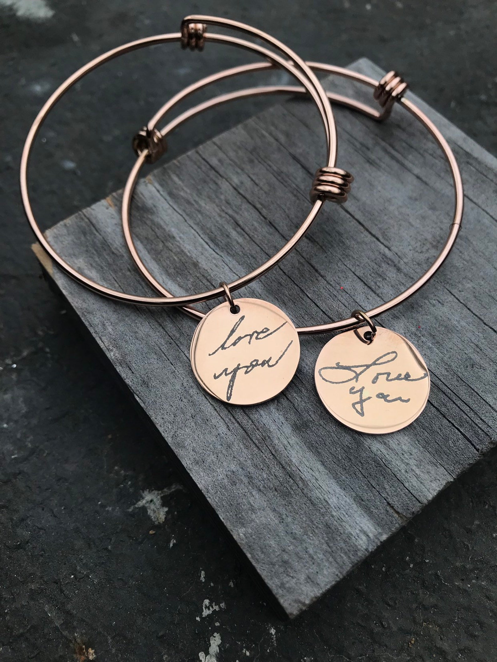 Custom Bracelets With Personalized Handwriting | Etsy