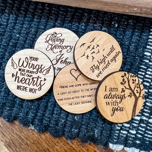 Personalized Sympathy Tokens - Memorial Pocket Keepsakes - Etsy
