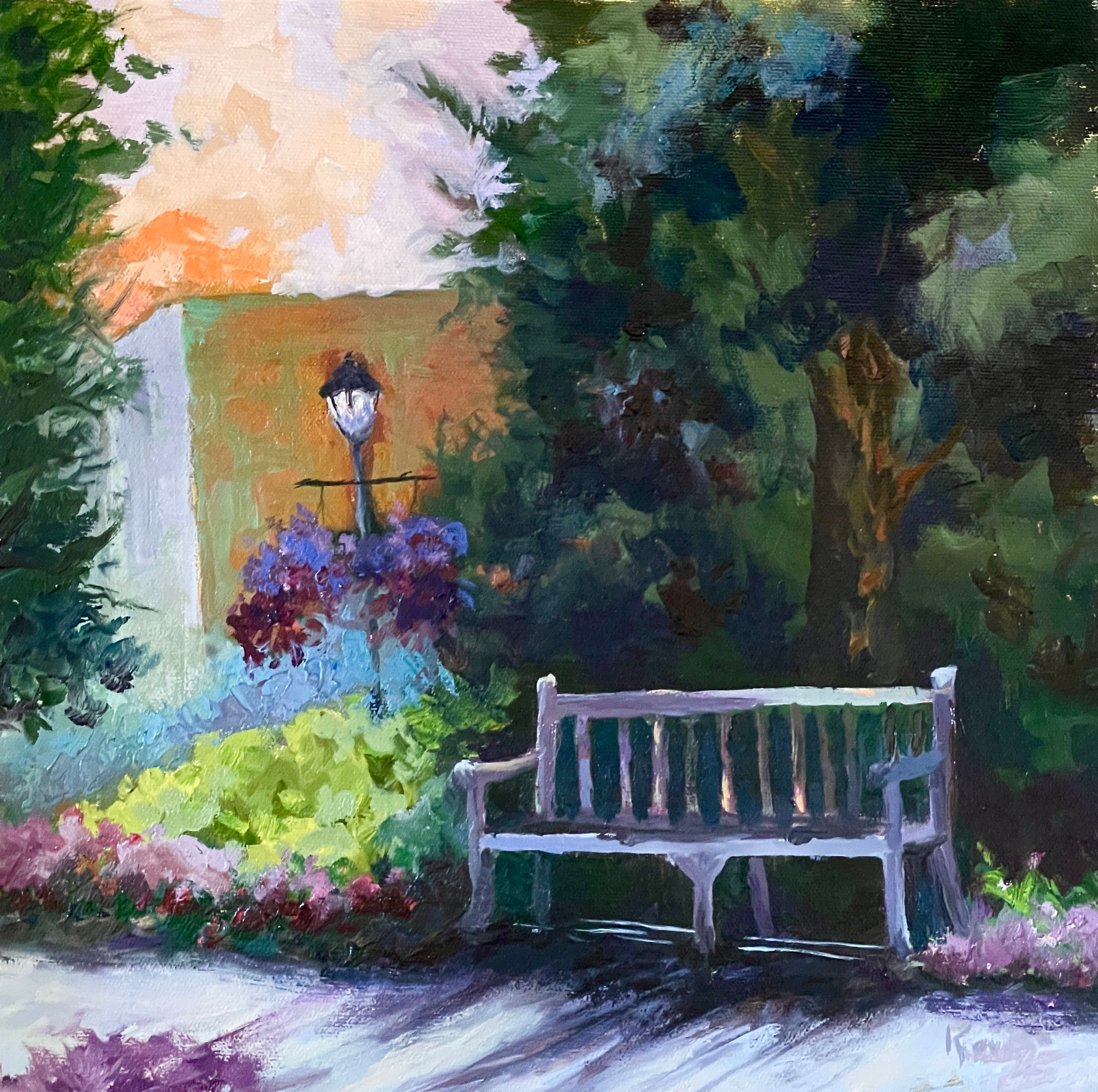 Park Bench Painting