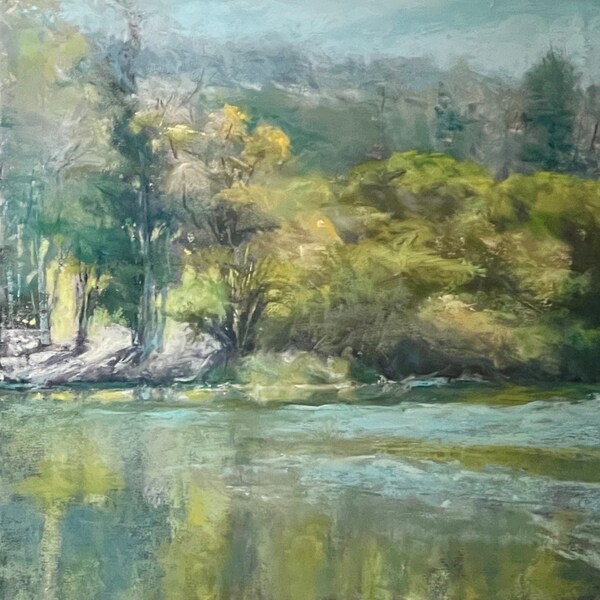 Pond Painting - Etsy