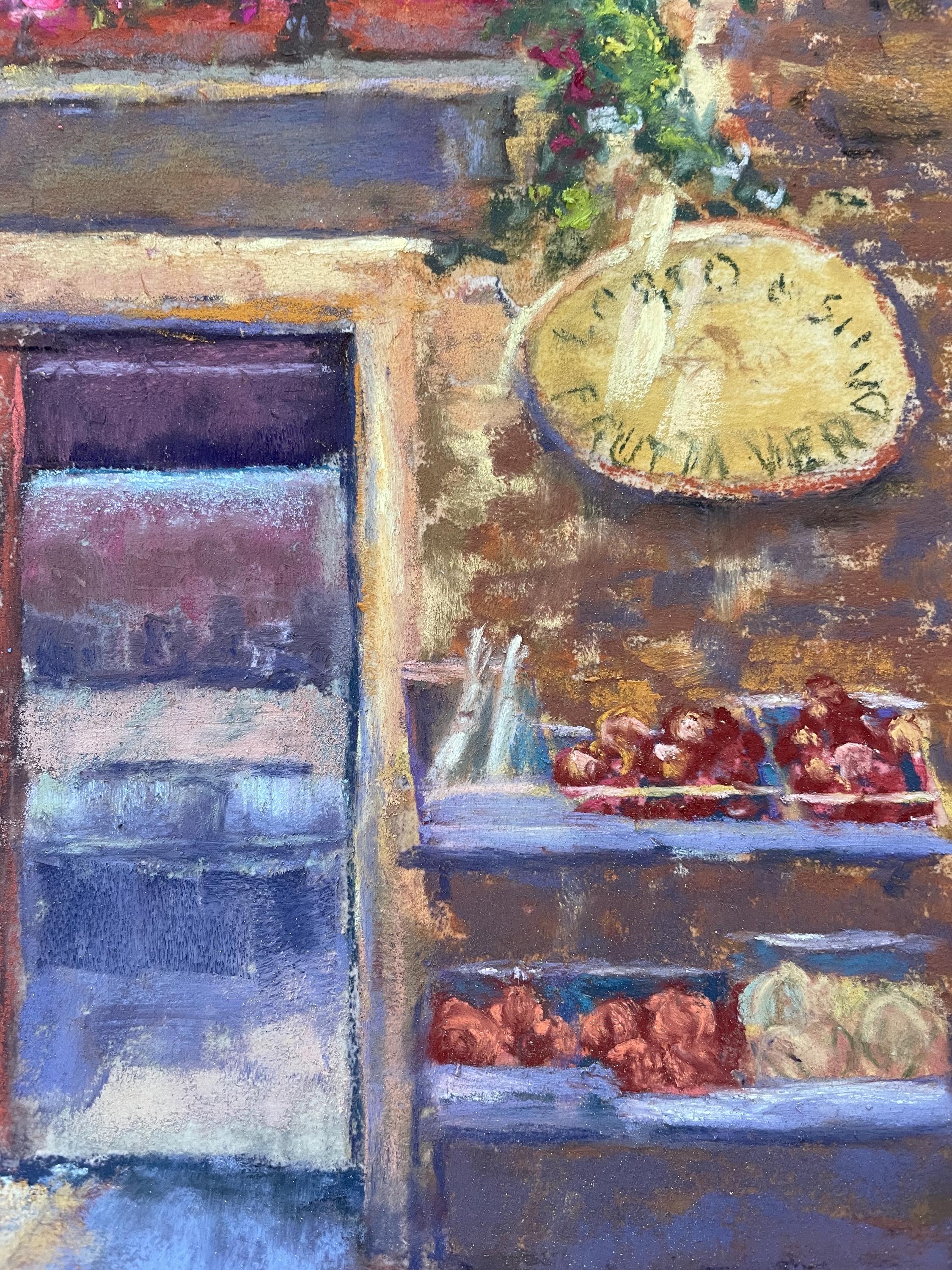 Original Pastel Painting. 9x12. Tuscany Italy Fruit Vegetable Store ...