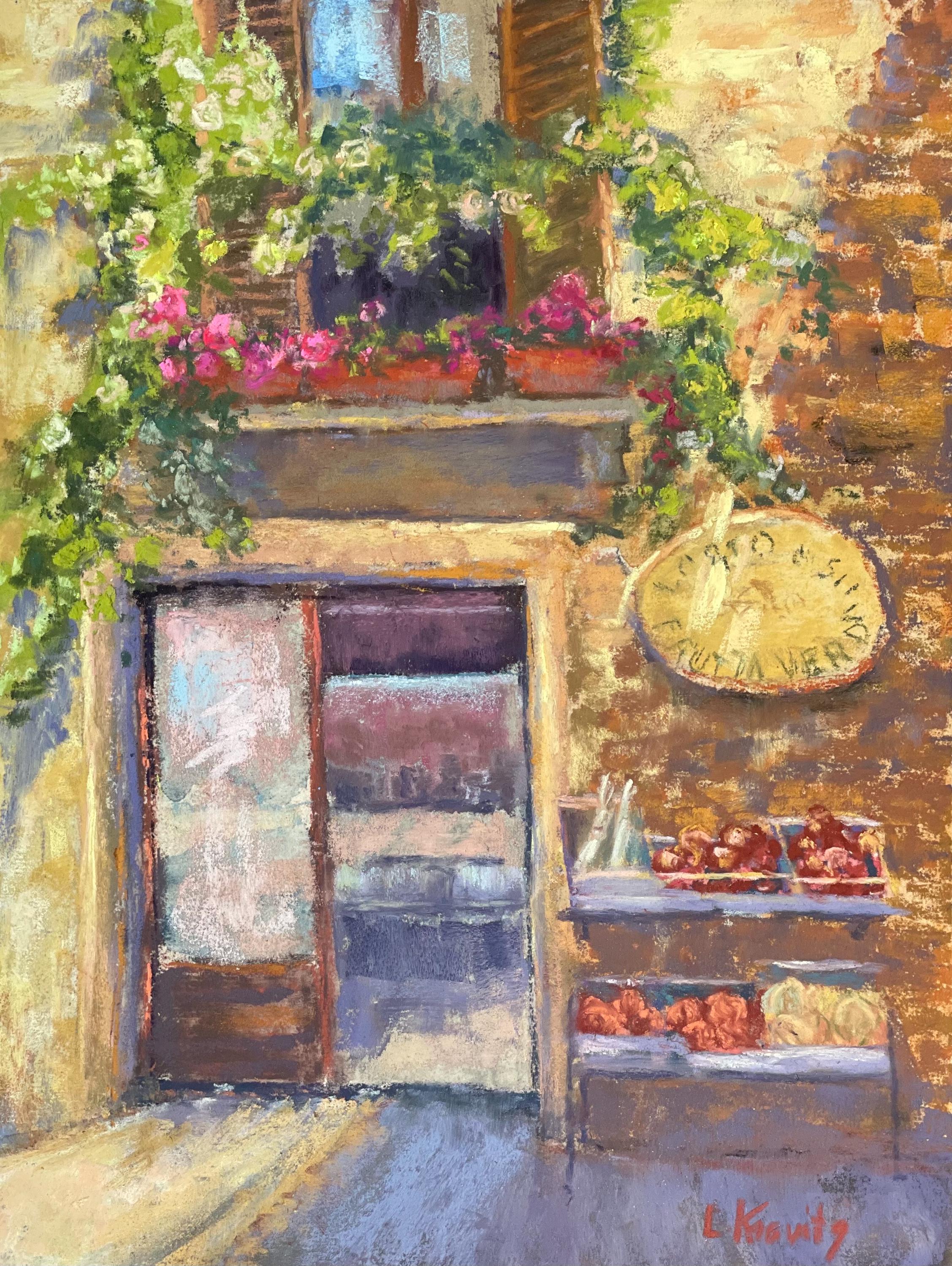 Original Pastel Painting. 9x12. Tuscany Italy Fruit Vegetable Store ...