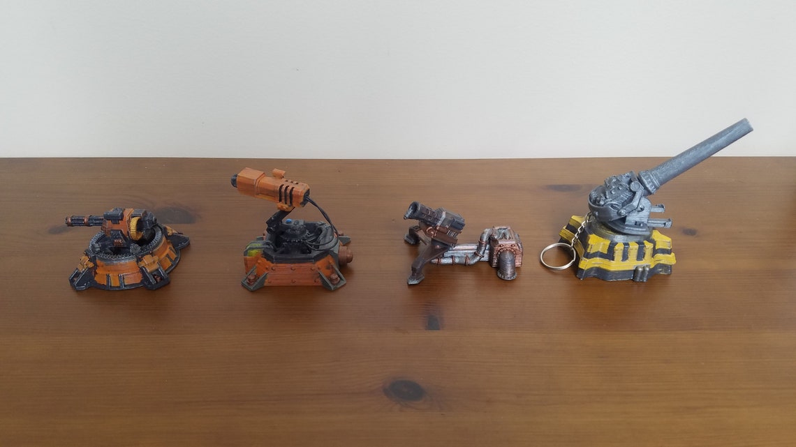 Factorio Turret Collection Gun Turret Laser Turret - Etsy