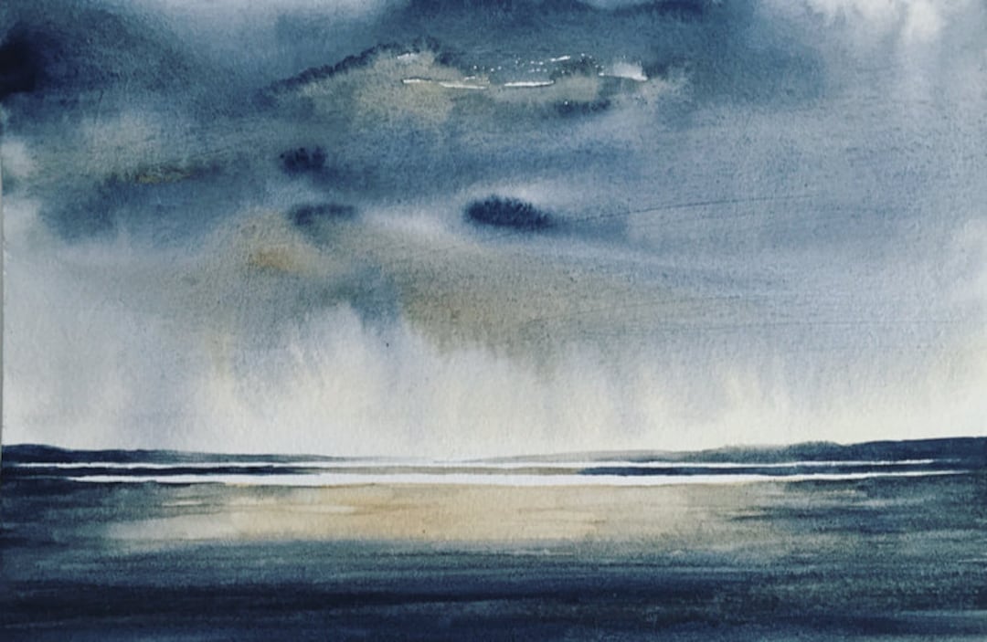 Pacific Northwest, Puget Sound, Storm Cloud Painting, Sea Sky ...