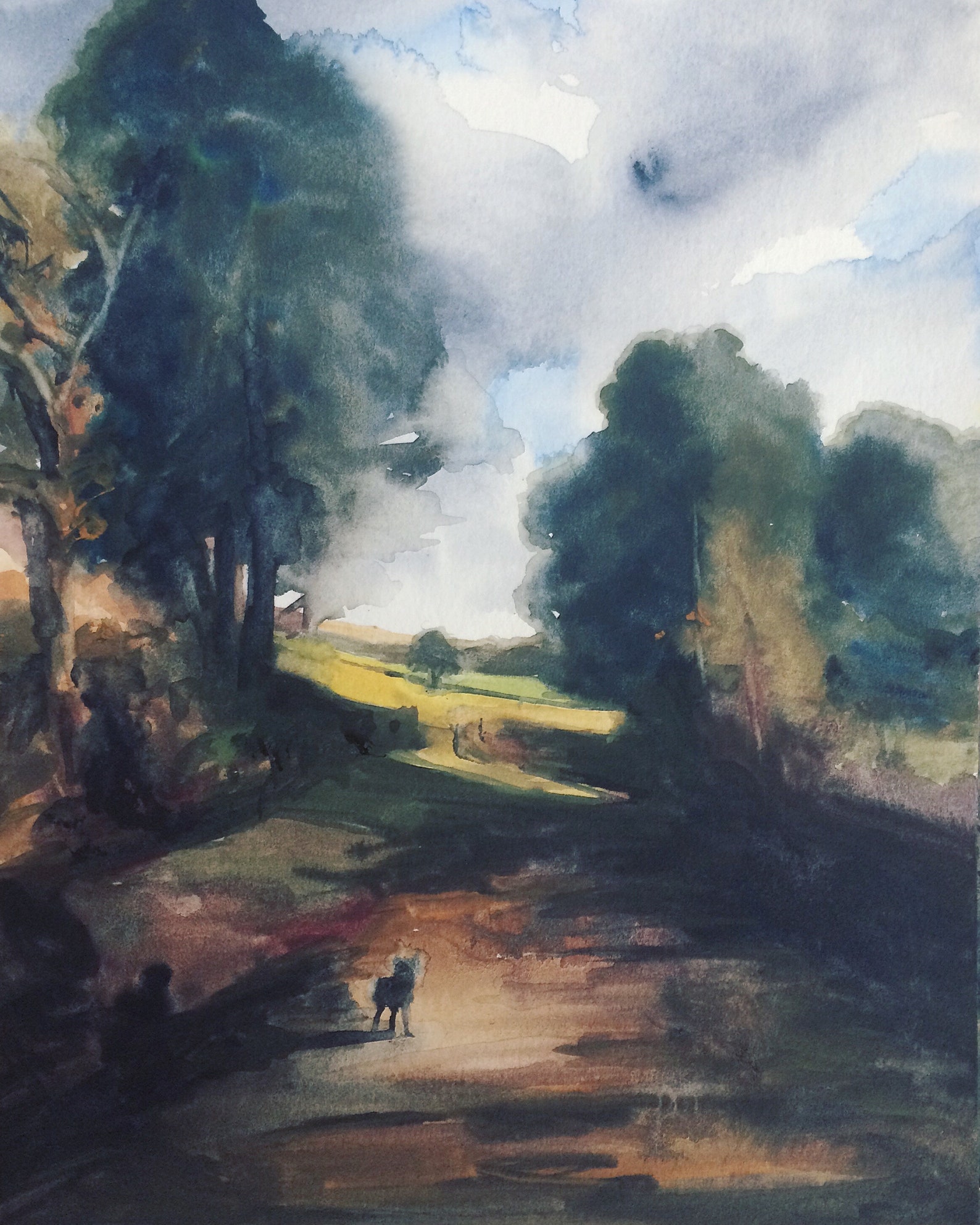 John Constable Painting, Constable Watercolor, the Cornfield Constable ...