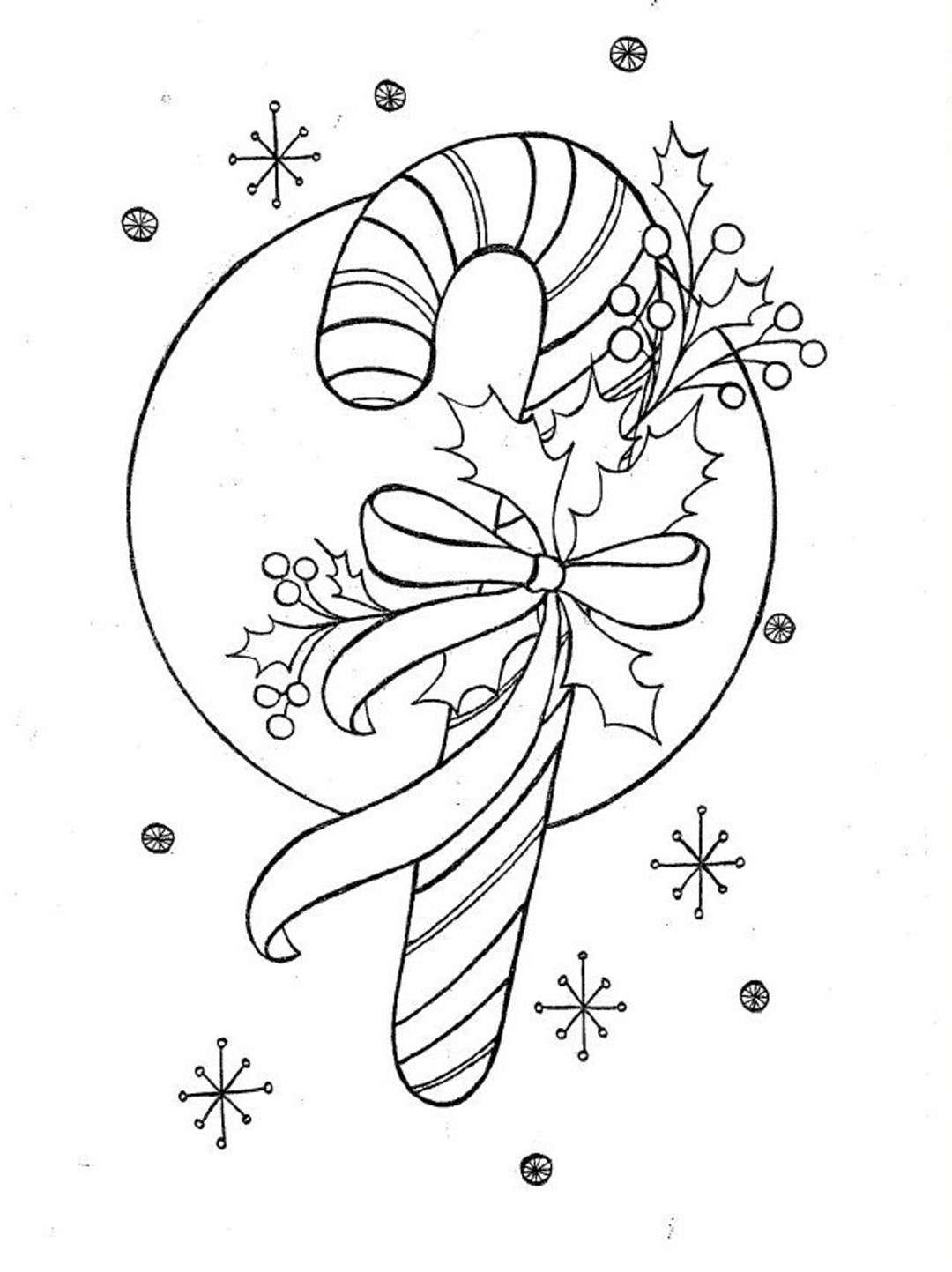Christmas Candy Cane Coloring Sheets - Etsy