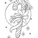 Christmas Candy Cane Coloring Sheets - Etsy