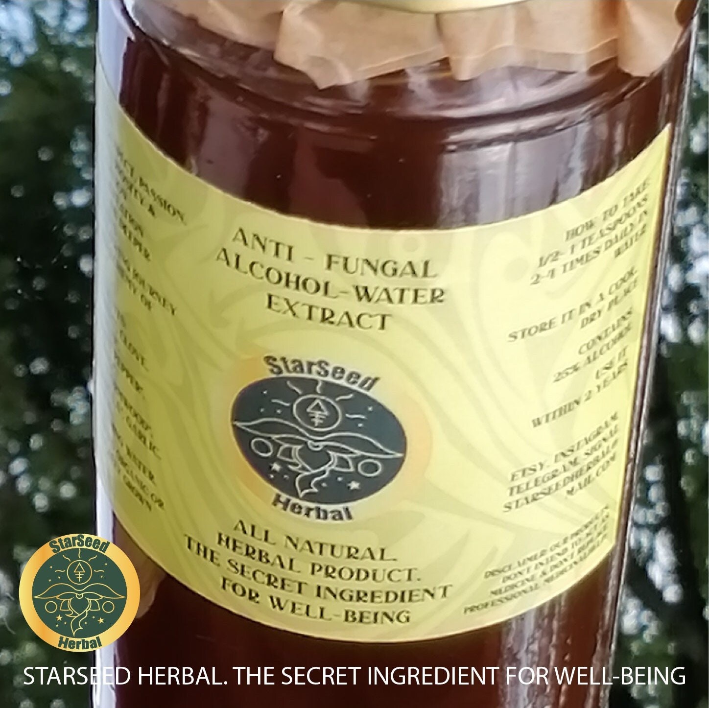 Anti-fungal Aid 150 Ml Alcohol Water Herbal Dual Extract Tincture ...
