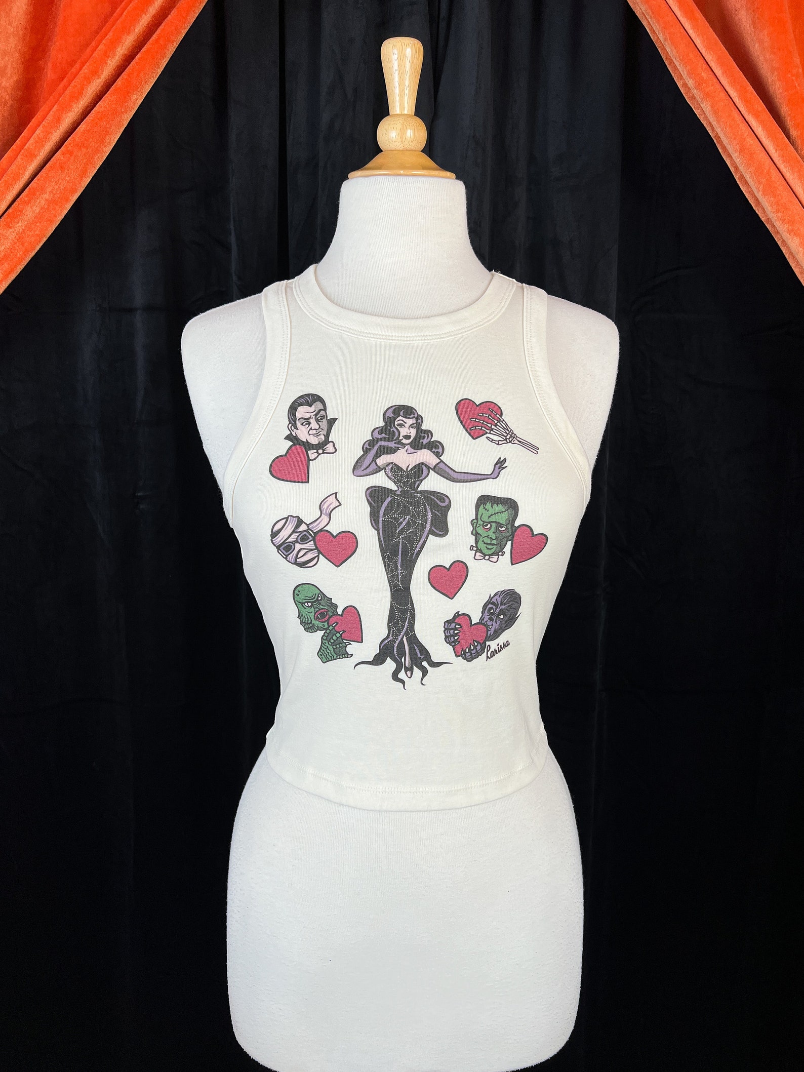 Ghoul's Best Friend Rib Racer Tank in Natural Size S, M, L,XL, 2XL ...
