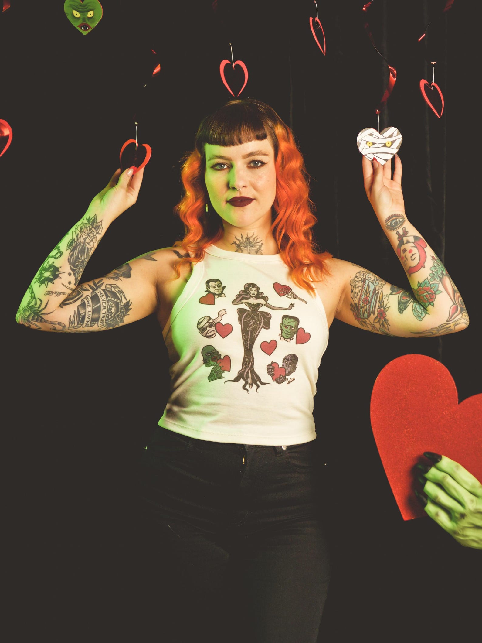 Ghoul's Best Friend Rib Racer Tank in Natural Size S, M, L,XL, 2XL ...