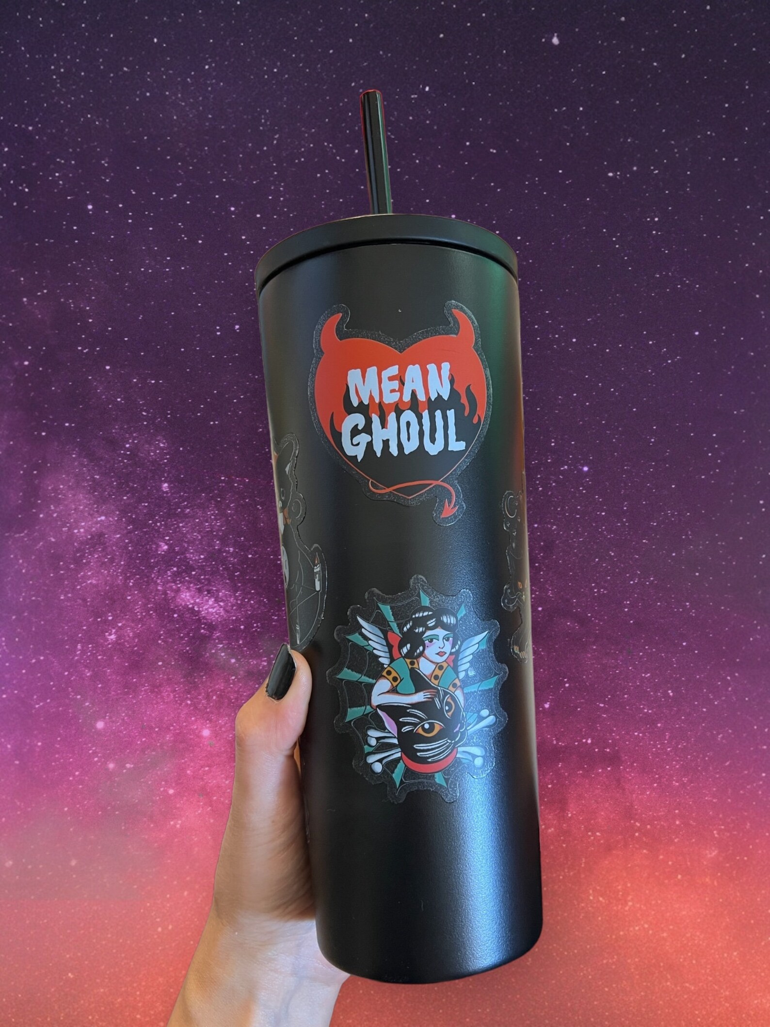 Mean Ghoul - Clear Sticker / Vintage Inspired by MISCHIEF MADE, Devil ...