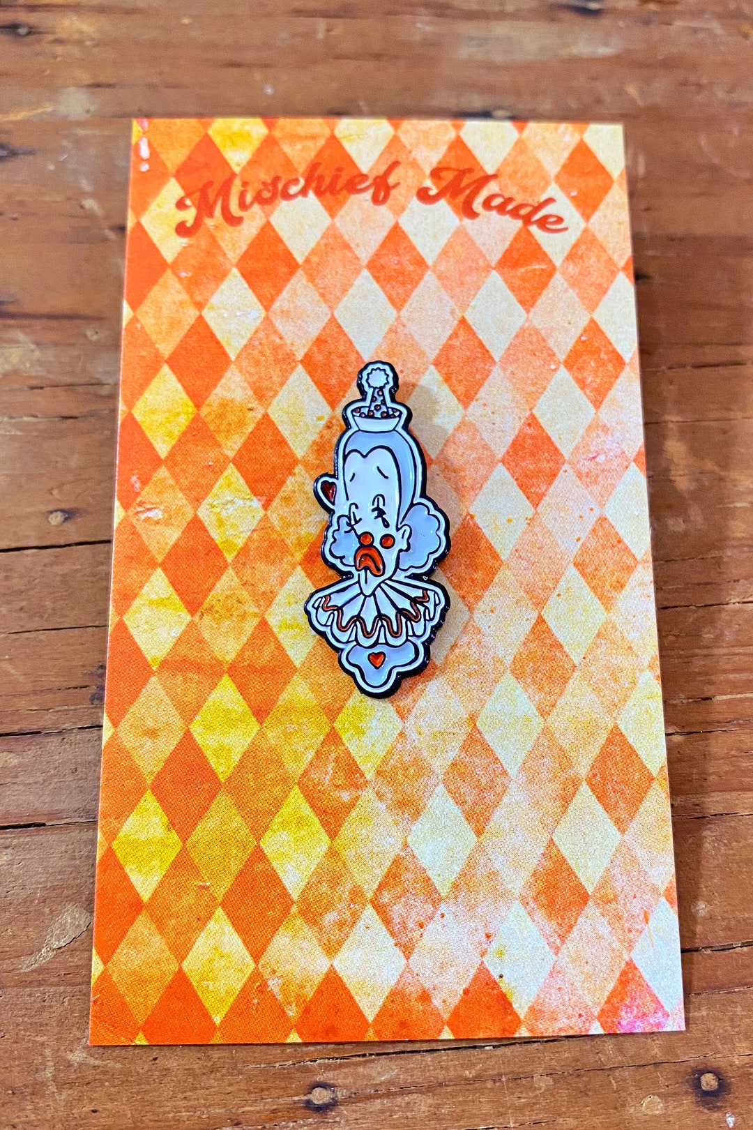 Dear Clown Soft Enamel Pin / Vintage Inspired by MISCHIEF MADE - Etsy