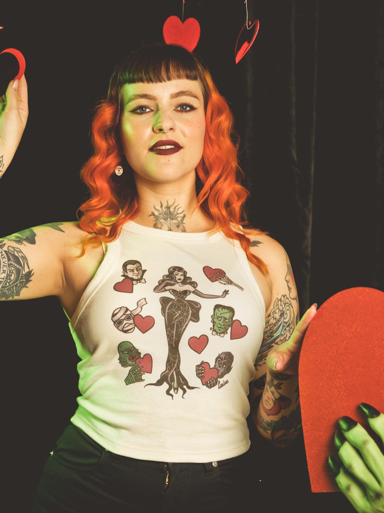 Ghoul's Best Friend Rib Racer Tank in Natural Size S, M, L,XL, 2XL ...