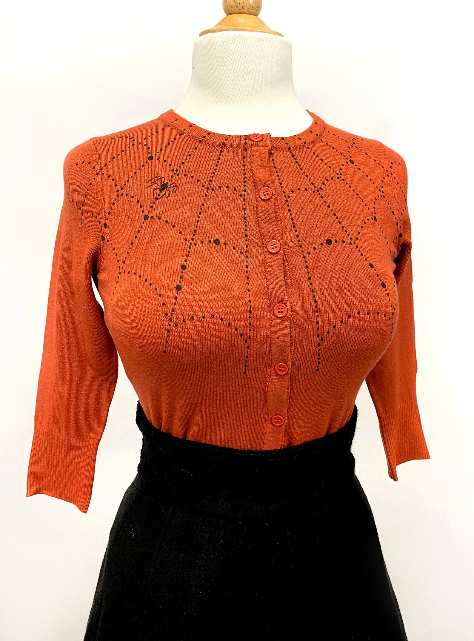 Spider Web Cardigan in Dusty Orange Size SMLXL2XL3XL | Etsy