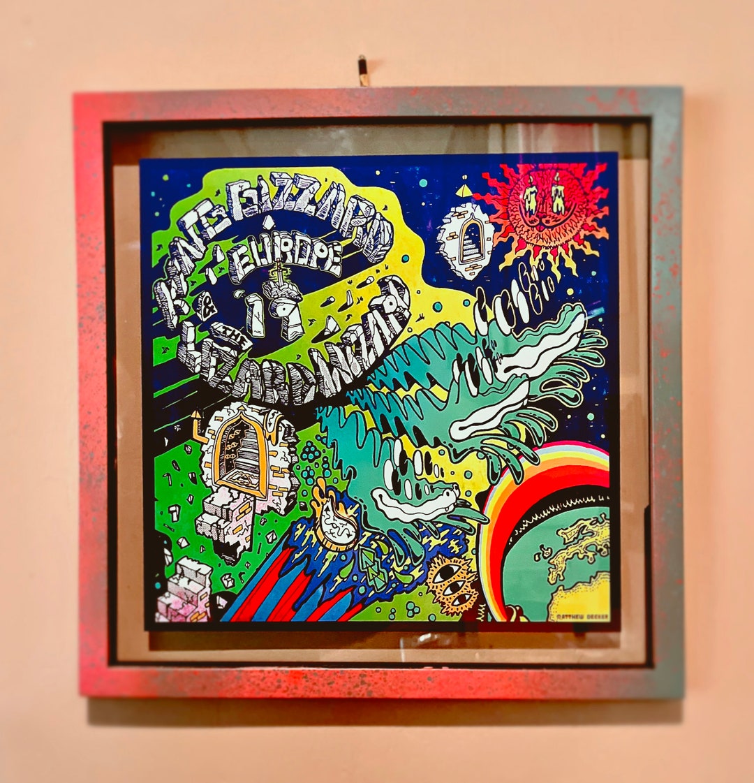 King Gizzard Europe 2019 Cover Art Print, King Gizzard and the Lizard ...