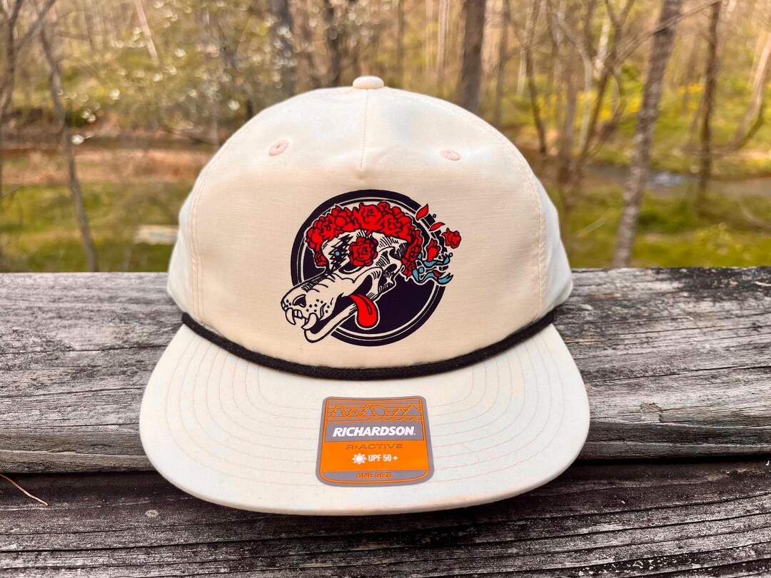 Grateful Dead Fan Hat, Dire Wolf Bertha Skull Hat, Jerry Garcia Hat ...