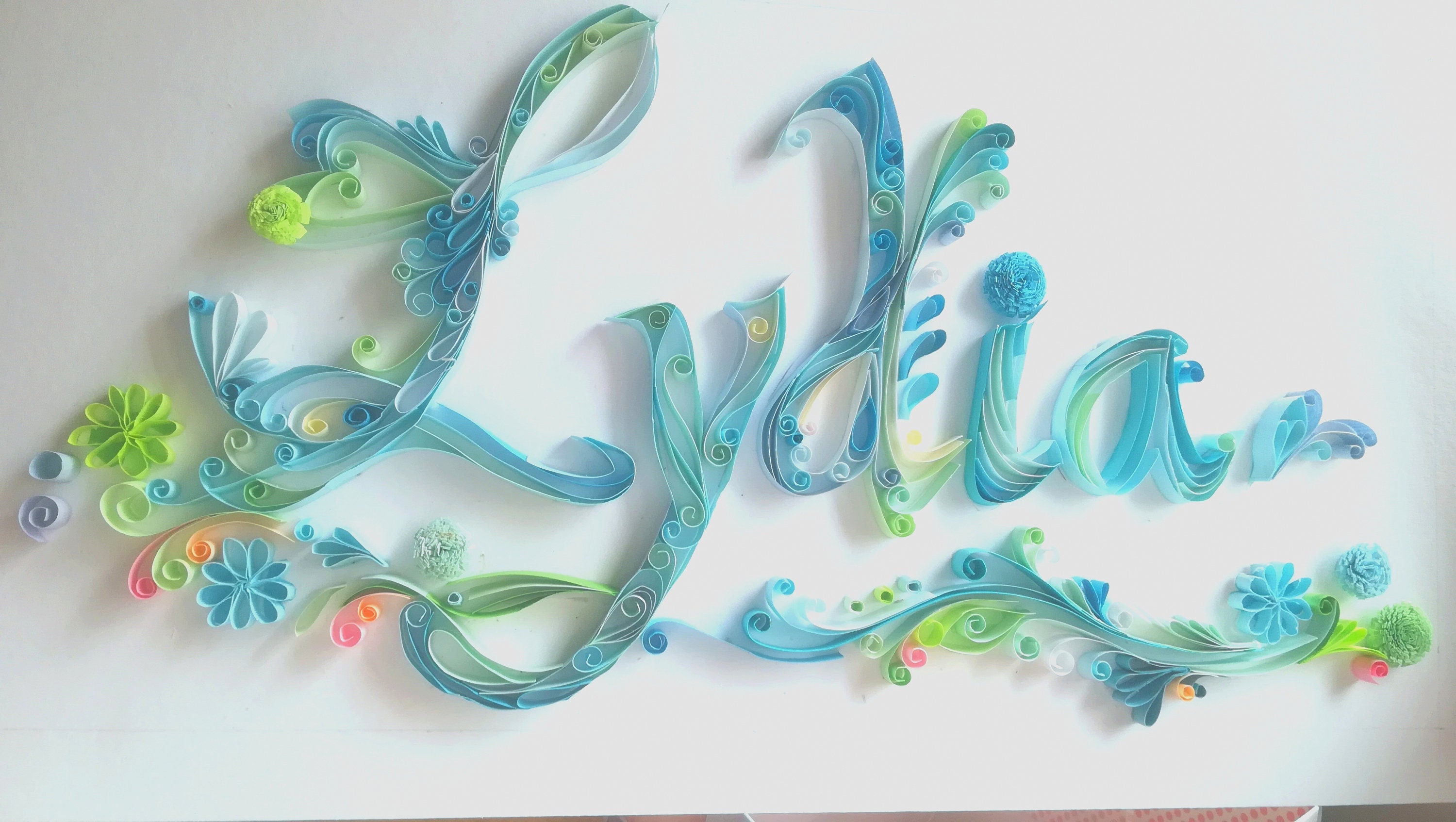 Custom Name Art Personalized Name Wall Art Nursery Name - Etsy