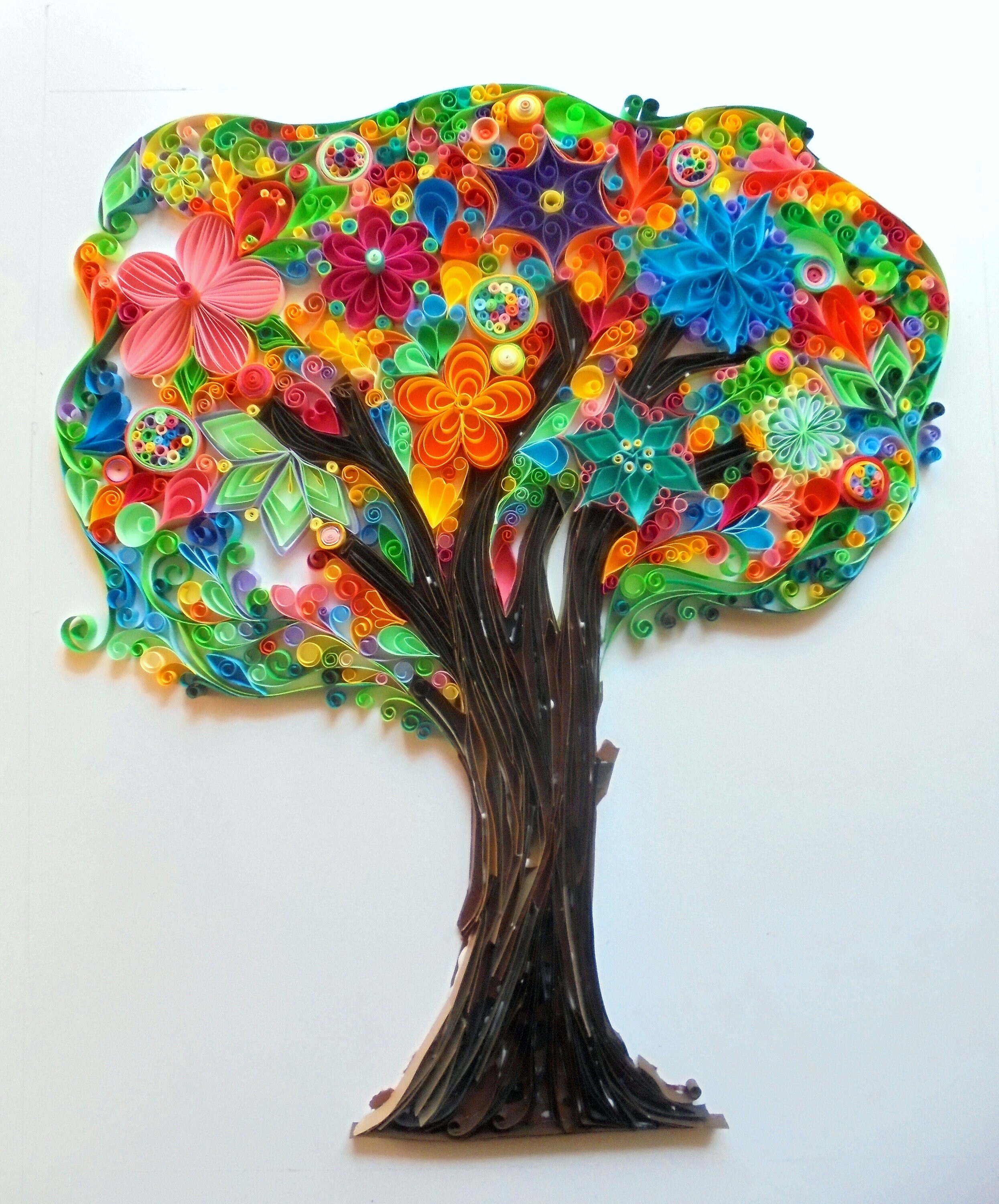 Quilling Paper Tree of Joy,treeoflife Gift, Wedding Tree, Personalised ...