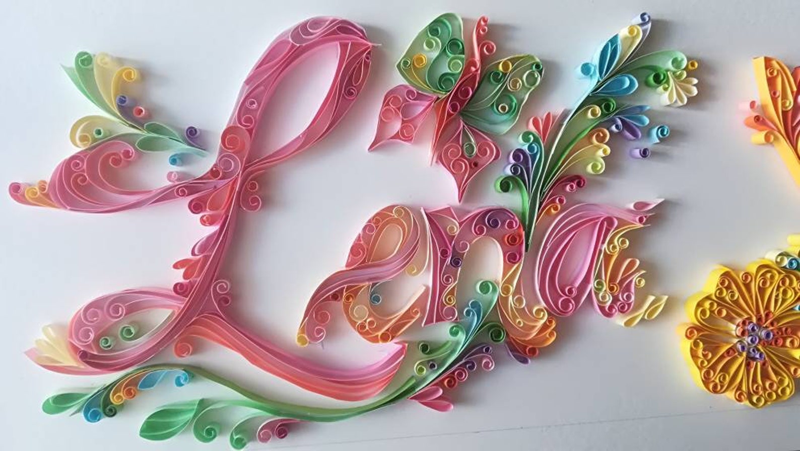 Handmade Personalised Paper Quilling Name Gift Custom Names - Etsy