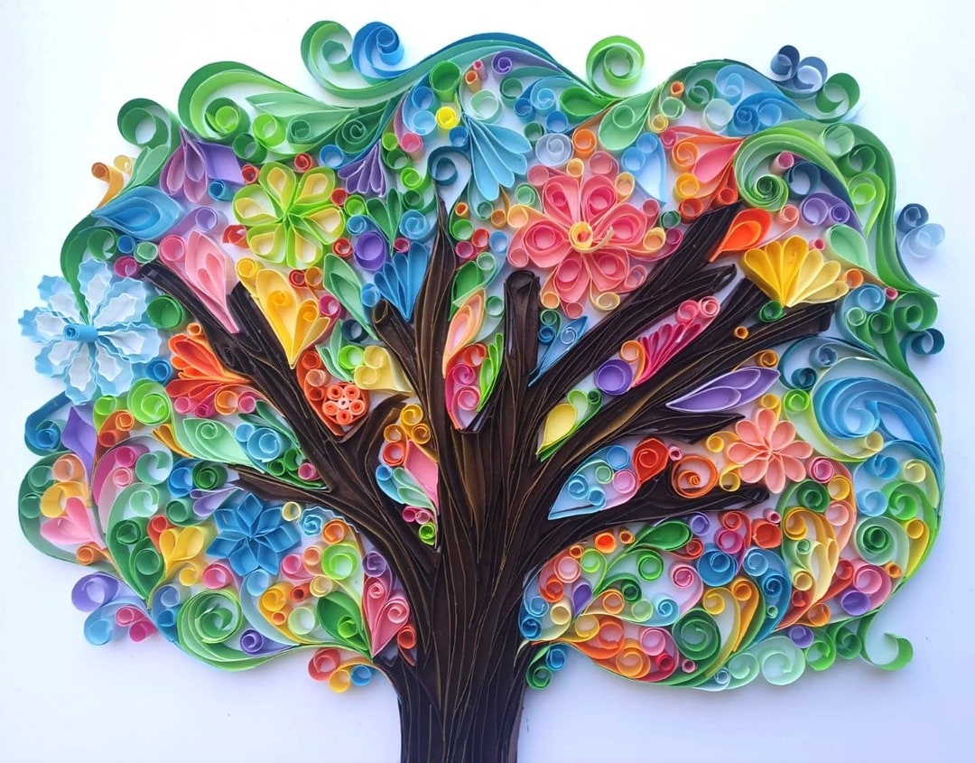 Quilling Paper Tree of Joytreeoflife Gift Wedding Tree - Etsy